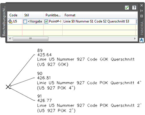 Import von Punktcodierungen aus Punktdateien