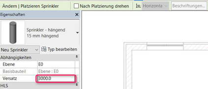 Revit - Mehrere Sprinkler anschließen