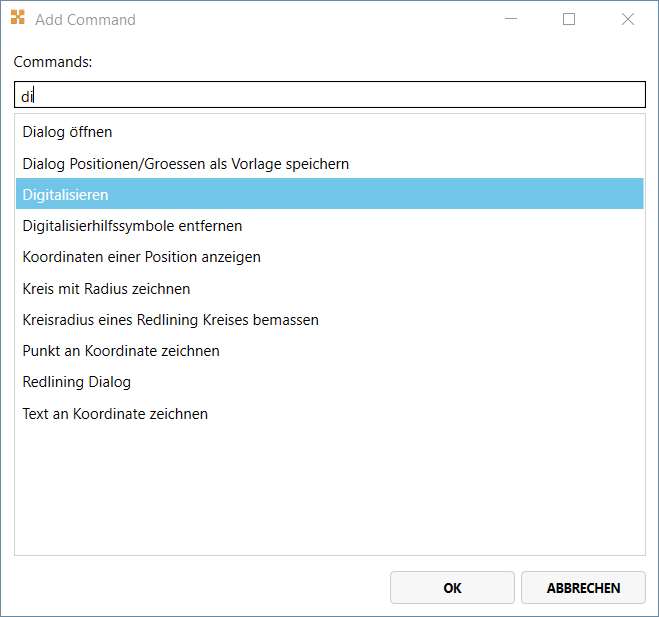 MuM MapEdit - Button zum Digitalisieren