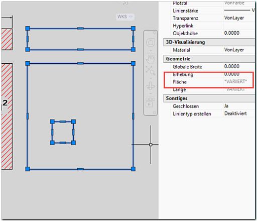 AutoCAD - Flächenermittlung über Schraffuren