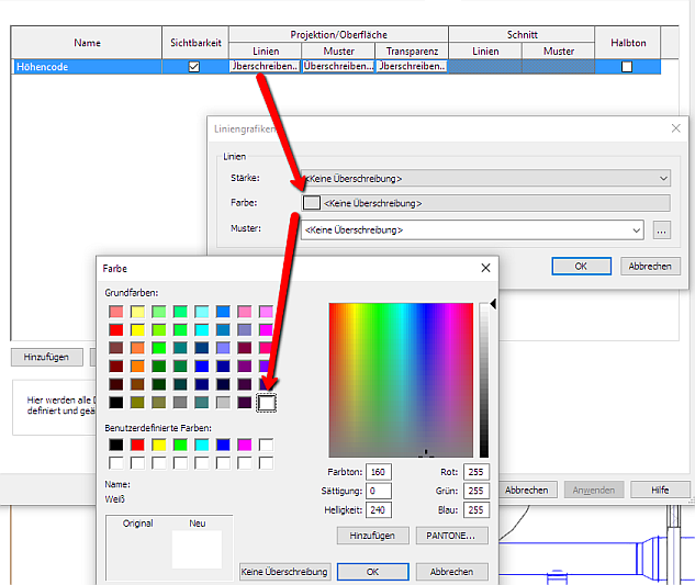 Revit - Höhencode individuell setzen